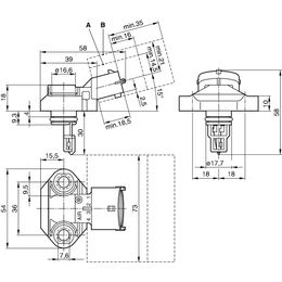 Bosch Sensor, Ladedruck 0281002244 f&uuml;r Mercedes