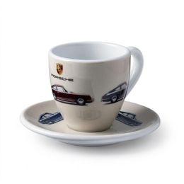 Porsche Espressotasse, Creme, Wei&szlig;, Keramik, 2-teilig, 0.08 L, Rund, leicht zu reinigen, Kaffee & Tee, Tassen, Espressotassen