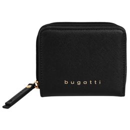 Geldb&ouml;rse Bugatti "ELLA SAFFIANO", Damen, schwarz, Kunstfaser, Kleinlederwaren