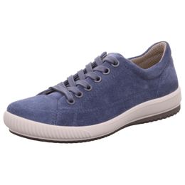 Sneaker Legero "TANARO 5.0", Damen, Gr. 42, blau (indacox (blau)), Veloursleder, unifarben, Schuhe Sneaker, Freizeitschuh, Halbschuh, Schn&uuml;rschuh mit softem Schaftabschluss