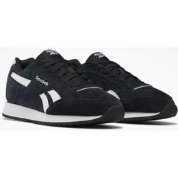 Sneaker Reebok CLASSIC "REEBOK GLIDE RIPPLE", Herren, Gr. 42,5, schwarz-wei&szlig; (cschwarz, ftwwht, cschwarz), Leder, Synthetik, Textil, Schuhe Sneaker