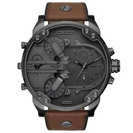 Diesel DZ7413 Mr. Daddy 2.0 Chronograph Braunes Leder Herrenuhr