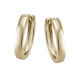 Paar Creolen Firetti "Schmuck Geschenk Silber 925 Klappcreole gl&auml;nzend", gold (gelbgoldfarben), Ohrringe, Damen, 18,3mm, Silber 925 (Sterlingsilber)