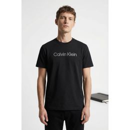 T-Shirt Calvin Klein "30S EU WHOLESALE SPORTSWEAR GRAP", Jungen, Gr. XXL, schwarz, Web, Obermaterial: 100% Baumwolle, unifarben, klassisch normal, Rundhals, eingesetzt abgesteppte Kante, Shirts T-Shirt, Regular fit mit Rundhalsausschnitt