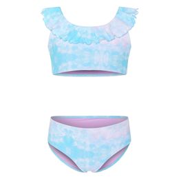 Bustier-Bikini Chiemsee, M&auml;dchen, Gr. 122/128, tropical breeze, 80% Polyamid, 20% Elasthan, Bikini-Sets