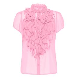 Langarmhemd Saint Tropez "Langarm - Hemd LiljaSZ", Damen, Gr. L, N-Gr, pink (cameo pink), Obermaterial: 100% Polyester PES., Hemden