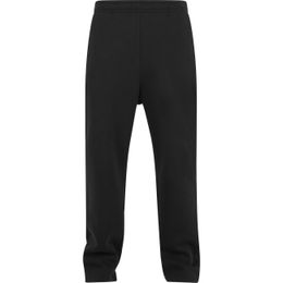 Trekkinghose Urban Classics "Urban Classics Fluffy Trackpants", Herren, Gr. S, US-Gr&ouml;&szlig;en, schwarz, 70% Baumwolle, 30% Polyester, unifarben, loose fit, Hosen Trekkinghose