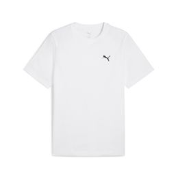 T-Shirt Puma "WARDROBE ESS T-Shirt Herren", Herren, Gr. XL, wei&szlig;, Obermaterial: 100% Baumwolle. Rippe: 20% Polyester, 80% Baumwolle, clean, regular fit, Rundhals, Shirts T-Shirt