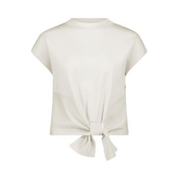 Stricktop Betty Barclay "Damen mit Schleifenknoten", Damen, Gr. 36, beige (grau), Strick, Obermaterial: 80% Polyacryl, 20% Polyamid, figurbetont normal, Tops Stricktop