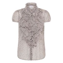 Langarmhemd Saint Tropez "Langarm - Hemd LiljaSZ", Damen, Gr. L, N-Gr, lila (lila cottage blooms), Obermaterial: 100% Polyester PES., Hemden