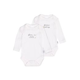 Body Liliput "born in 2026", Jungen, Gr. 44, EURO-Gr&ouml;&szlig;en, wei&szlig;, 100% Baumwolle, bedruckt, kurz, Bodys Body, mit niedlichem Print