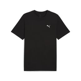 T-Shirt Puma "WARDROBE ESS T-Shirt Herren", Herren, Gr. L, schwarz, Obermaterial: 100% Baumwolle. Rippe: 20% Polyester, 80% Baumwolle, clean, regular fit, Rundhals, Shirts T-Shirt