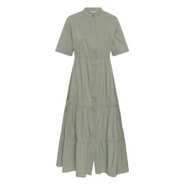 Midikleid Culture "Kleid CUbreathe", Damen, Gr. L, N-Gr, gr&uuml;n (seagrass), Obermaterial: 65% Baumwolle CO. 33% Polyester PES. 2% Elasthan EL., Kleider Midikleid