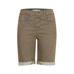 Stoffhose Pulz Jeans "Casual Hose PZROSITA", Damen, Gr. 38, N-Gr, gr&uuml;n (kalamata), Obermaterial: 65% Baumwolle CO. 32% Polyester PES. 3% Elasthan EL., Hosen Stoffhose