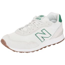 Sneaker New Balance "515", Herren, Gr. 45,5, wei&szlig; (reflection, nb 103 wei&szlig;, outfield), Leder, Textil, Schuhe Sneaker