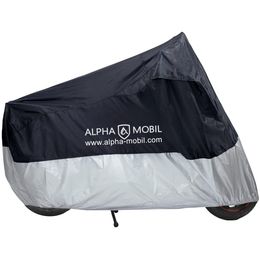 Faltgarage Alpha Motors "Roller-Abdeckplane", silber (schwarz, silberfarben), Planen, B/H/L: 84cm x 121cm x 205cm, Polyester, Schutzh&uuml;lle f&uuml;r Mofaroller und Motorroller, B:84cm H:121cm L:205cm