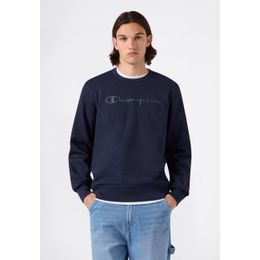 Sweatshirt Champion "SPORTWEAR CREWNECK Standard Fit", Herren, Gr. L, nny, Obermaterial: 70% Baumwolle, 30% Polyester, Sweatshirts Sweatshirt