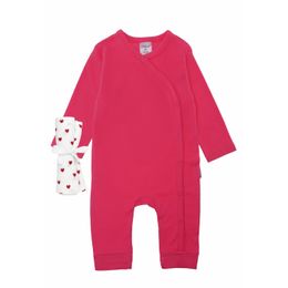 Erstausstattungspaket Liliput "Herzchen", M&auml;dchen, Gr. 74/80, wei&szlig;, rot, 100% Baumwolle, KOB Set-Artikel Erstausstattungspaket, mit praktischer Druckknopfleiste