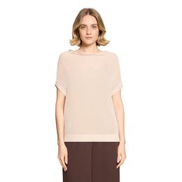 Stricktop Betty Barclay "Damen mit Wasserfallausschnitt", Damen, Gr. 36, grau, Strick, Obermaterial: 50% Baumwolle, 50% Polyacryl, l&auml;ssig geschnitten normal, Tops Stricktop