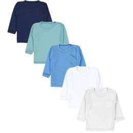 Wickelshirt TUPTAM "Wickelshirt Unisex Baby Wickelshirt Langarm 5er Pack", Jungen, Gr. 50, gr&uuml;n (hellbeige wei&szlig; dunkelgr&uuml;n jeans dunkelblau), Obermaterial: 100% Baumwolle CO., Shirts