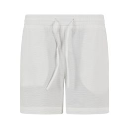 Shorts Urban Classics "Urban Classics Damen Ladies Seersucker Shorts", Damen, Gr. XL, US-Gr&ouml;&szlig;en, wei&szlig;, 100% Baumwolle, unifarben, normal, Hosen Shorts