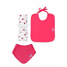 Erstausstattungspaket Liliput "Herzchen", M&auml;dchen, pink (pink, wei&szlig;), 100% Baumwolle, KOB Set-Artikel Erstausstattungspaket, im tollen Herz-Design