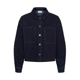 Jeansbluse Saint Tropez "Jeanshemd SambrinaSZ", Damen, Gr. M, blau (dunkelblau denim), Obermaterial: 98% Baumwolle CO. 2% Elasthan EL., Blusen Jeansbluse