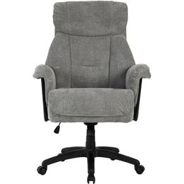 Chefsessel Duo Collection "Mauro XXL", grau (grau, schwarz, grau), H:122cm T:73cm, 100% Polyester, St&uuml;hle, Belastbarkeit bis zu 150 kg