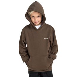 Sweatshirt Billabong "Arch Po", Jungen, Gr. 16(165-172cm), braun (schwarz cedar), Obermaterial: 55% Baumwolle, 25% Baumwolle, 20% Polyester., Sweatshirts Sweatshirt