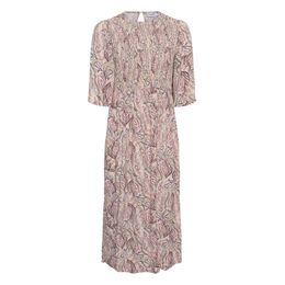 Midikleid Saint Tropez "Kleid ShaktiSZ", Damen, Gr. L, N-Gr, pink (dusty pinks arty blooms), Obermaterial: 100% Viskose CV., Kleider Midikleid