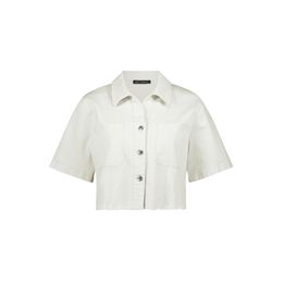 Jackenblazer Betty Barclay "Damen mit Kragen", Damen, Gr. 42, grau, Obermaterial: 71% Baumwolle, 26% Polyester, 3% Elasthan, oversize kurz, Blazer