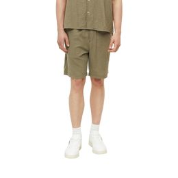 Chinoshorts s.Oliver, Herren, Gr. XL, N-Gr, khaki, Web, Obermaterial: 100% Baumwolle, unifarben, normal ca. Mitte Oberschenkel, Hosen Chinoshorts, Sommer-Shirts mit elastischem Bund