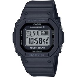 Funkchronograph CASIO Baby-G, schwarz, Armbanduhren, Damen, Armbanduhr, Digitaluhr, Solaruhr, Damenuhr