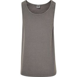 Tanktop Urban Classics "Urban Classics Herren Heavy Oversized Acid Wash Tank", Herren, Gr. XL, asphalt, 100% Baumwolle, oversize, Tops Tanktop
