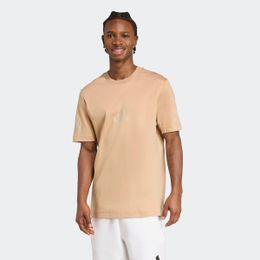 T-Shirt adidas Sportswear "ADIDAS Z.N.E", Herren, Gr. M, beige (warm sandstone), Obermaterial: 100% Baumwolle, normal, Rundhals, Shirts T-Shirt, sportlicher Stil, Kurzarm, aus Baumwolle, ohne Verschluss