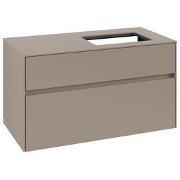 Villeroy & Boch Villeroy & Boch Waschtischunterschrank Collaro C11100 1000x 548x500mm 2 Ausz. Waschbecken re Taupe C11100VM