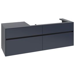 Villeroy & Boch Villeroy & Boch Waschtischunterschrank Collaro C03000 1600x548x500mm 4 Ausz. Waschtisch re Marine Bl C03000VQ