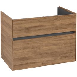 Villeroy & Boch Villeroy & Boch Collaro Waschbeckenunterschrank, 2 Ausz&uuml;ge, 754 x 546 x 444 mm, Kansas Oak C01000RH