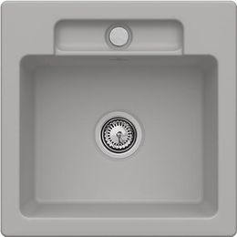 Villeroy & Boch Villeroy & Boch Einbausp&uuml;le Siluet 50 S flat 470x470mm Exc-Garn. aus TitanCeram Fossil cplus, 33452F 33452FKD