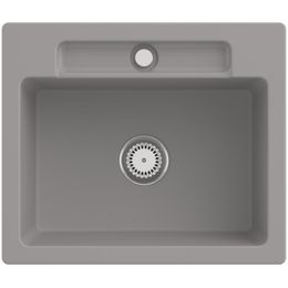 Villeroy & Boch Villeroy & Boch Einbausp&uuml;le Siluet 60 S 600x510mm Ablgarn. aus TitanCeram Fossil cplus, 334601KD 334601KD