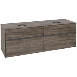 Villeroy & Boch Villeroy & Boch Collaro Waschbeckenunterschrank, 4 Ausz&uuml;ge, 1600 x 548 x 500 mm, Stone Oak C05200RK