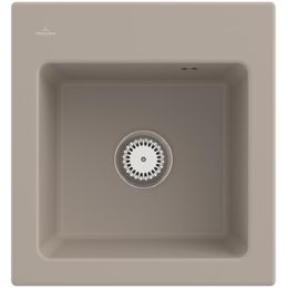 Villeroy & Boch Villeroy & Boch Einbausp&uuml;le Subway 45 XS 475x510mm Ablgarn. aus Keramik Almond cplus, 678101AM 678101AM