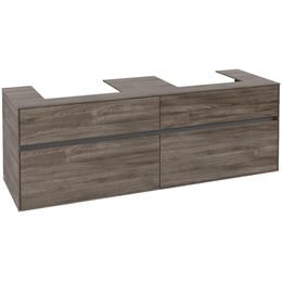 Villeroy & Boch Villeroy & Boch Collaro Waschbeckenunterschrank, 4 Ausz&uuml;ge, 1600 x 548 x 500 mm, Stone Oak C02100RK