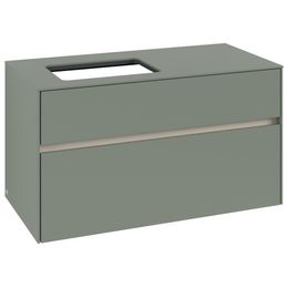 Villeroy & Boch Villeroy & Boch Waschtischunterschrank Collaro C11000 1000x548x500mm 2 Ausz. Waschtisch li Soft Gree C11000AF
