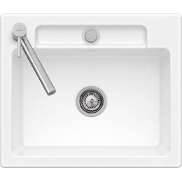 Villeroy & Boch Villeroy & Boch Einbausp&uuml;le Siluet 60 S flat 33461F 600x510mm aus TitanCeram Wei&szlig; Alpin cplus, 33460 33460FR1