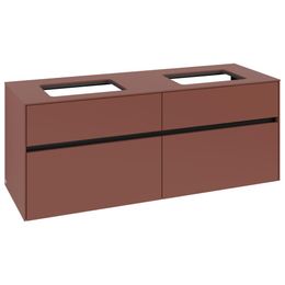 Villeroy & Boch Villeroy & Boch Waschtischunterschrank Collaro C11900 1400x548x500mm 4 Ausz. f&uuml;r 2 Waschtisch Wine R C11900AH