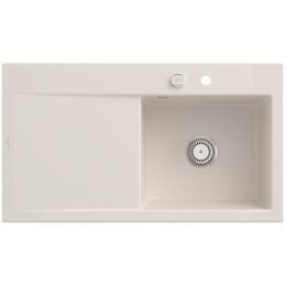 Villeroy & Boch Villeroy & Boch Einbausp&uuml;le Subway Style 50 1000x510mm Exc-Garn. IB re aus Keramik Crema cplus, 3351 335102KR