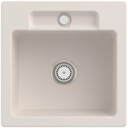 Villeroy & Boch Villeroy & Boch Einbausp&uuml;le Siluet 50 S 510x510mm Ablgarn. aus TitanCeram Crema cplus, 334501KR 334501KR