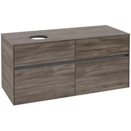 Villeroy & Boch Villeroy & Boch Collaro Waschbeckenunterschrank, 4 Ausz&uuml;ge, 1200 x 548 x 500 mm, Stone Oak C04200RK