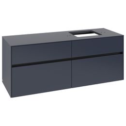 Villeroy & Boch Villeroy & Boch Waschtischunterschrank Collaro C13300 1400x548x500mm 4 Ausz. Waschtisch re Marine Bl C13300VQ